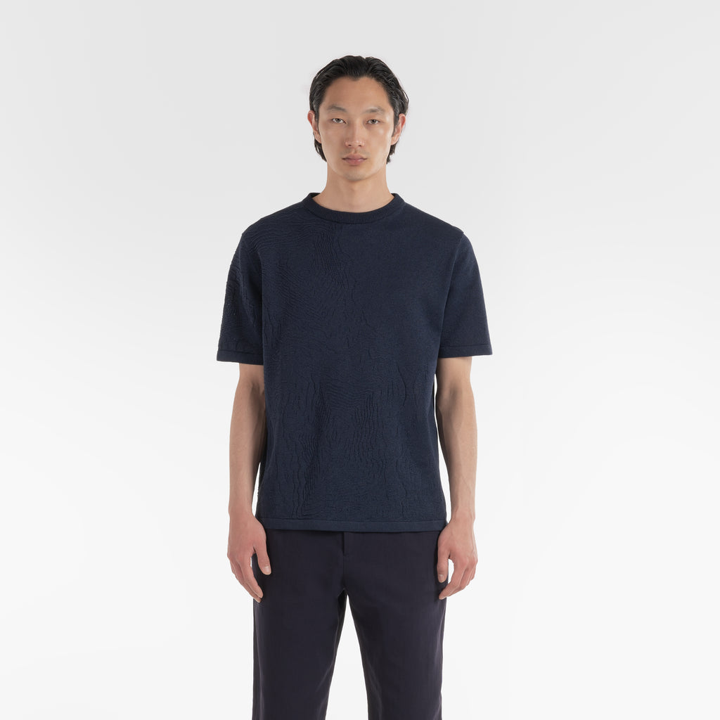 ORIGAMI LABYRINTH / NAVY BLUE – Monobi