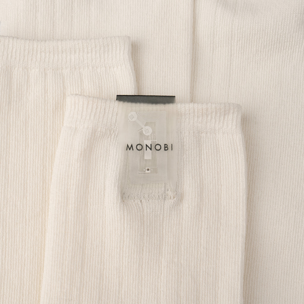 ORIGAMI SOCKS / NATURAL WHITE – Monobi