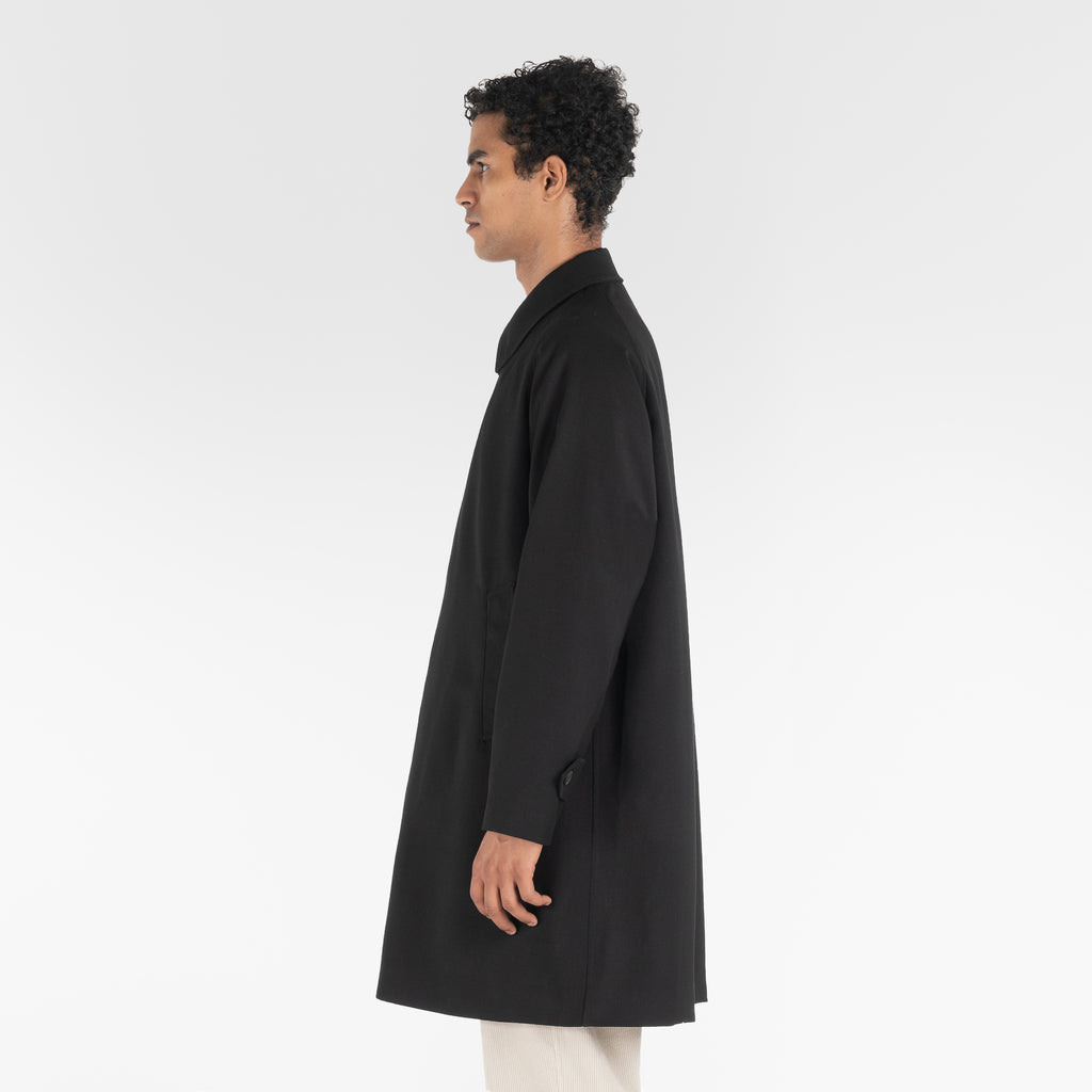 SUPER WOOL LONG COAT / BLACK – Monobi