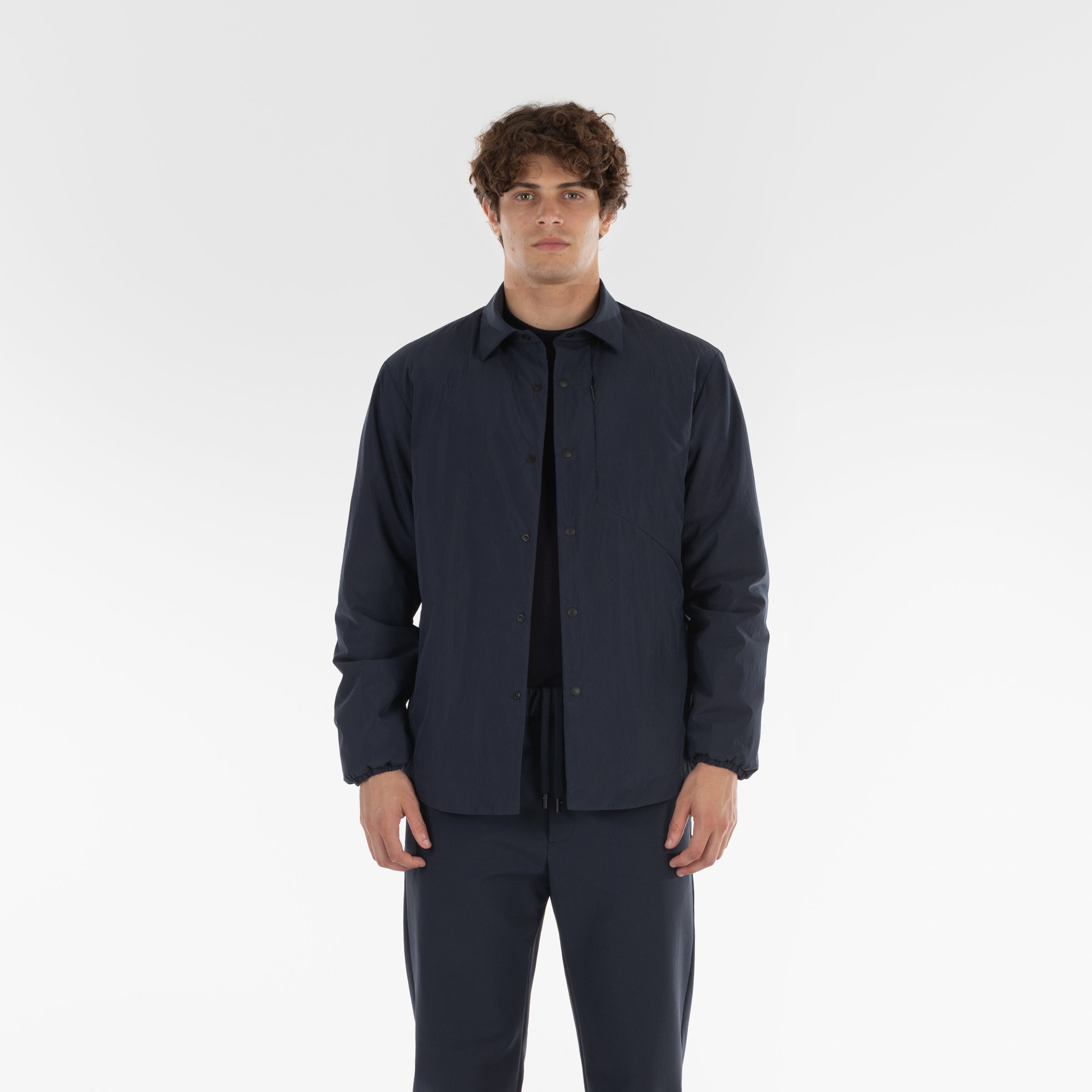 ECO POP OUTERSHIRT / NAVY BLUE – Monobi